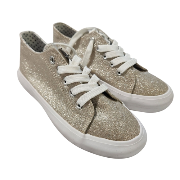 Cynthia Rowley | Shoes | Cynthia Rowley Sparkling Gold Sneakers Girl ...